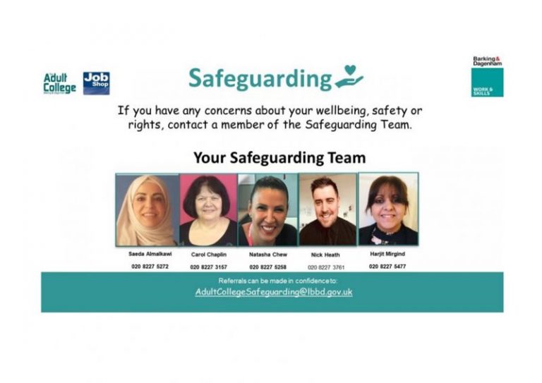 Your Safeguarding Team - Adult College
