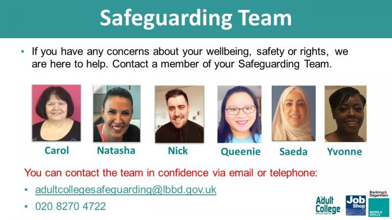 Safeguarding – Adult College